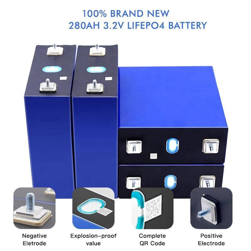 8000 Cycle EVE 3.2V 280AH LFP Lifepo4 Battery Cells A Grade 5.49kg For Solar Energy
