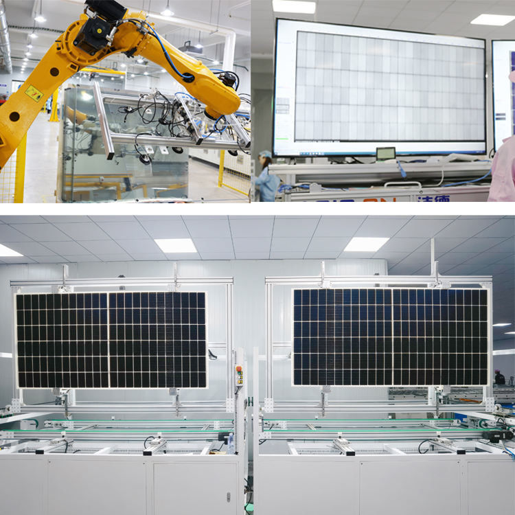 500W 550W Bifacial Photovoltaic Panels 48V Solar Bifacial PV Panels