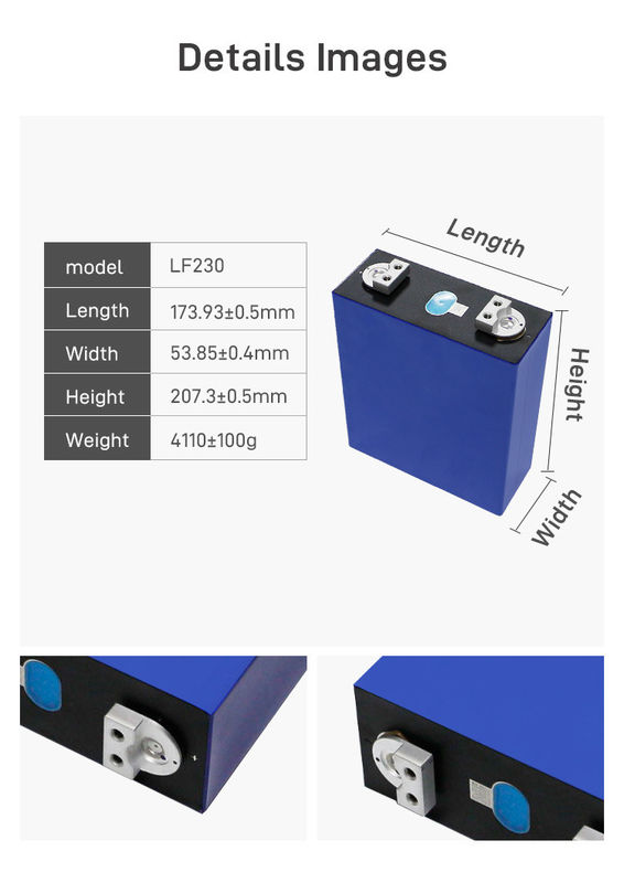 3.2V 230ah LiFePO4 Prismatic Cell Deep Cycle Lithium Iron Phosphate Battery