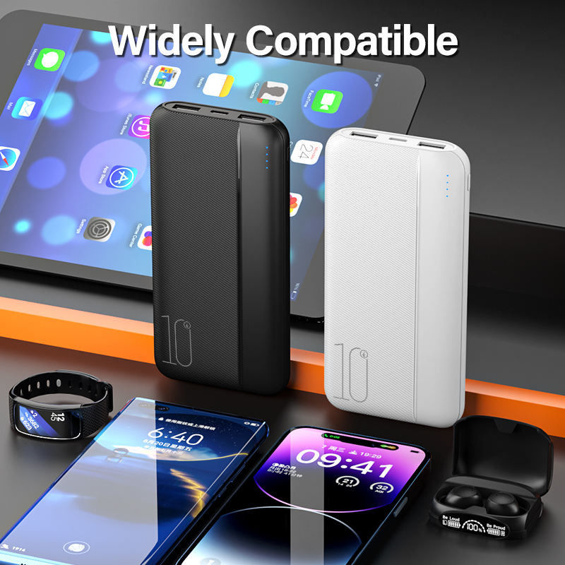 Portable Mobile Ultra Slim Power Bank 10000mah 20000mah Li Polymer Battery
